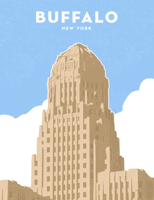 City Hall, Buffalo New York, Art Print - Etsy