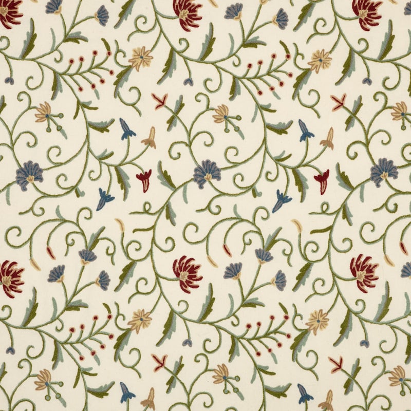 Crewel Fabric for Curtains - Etsy UK