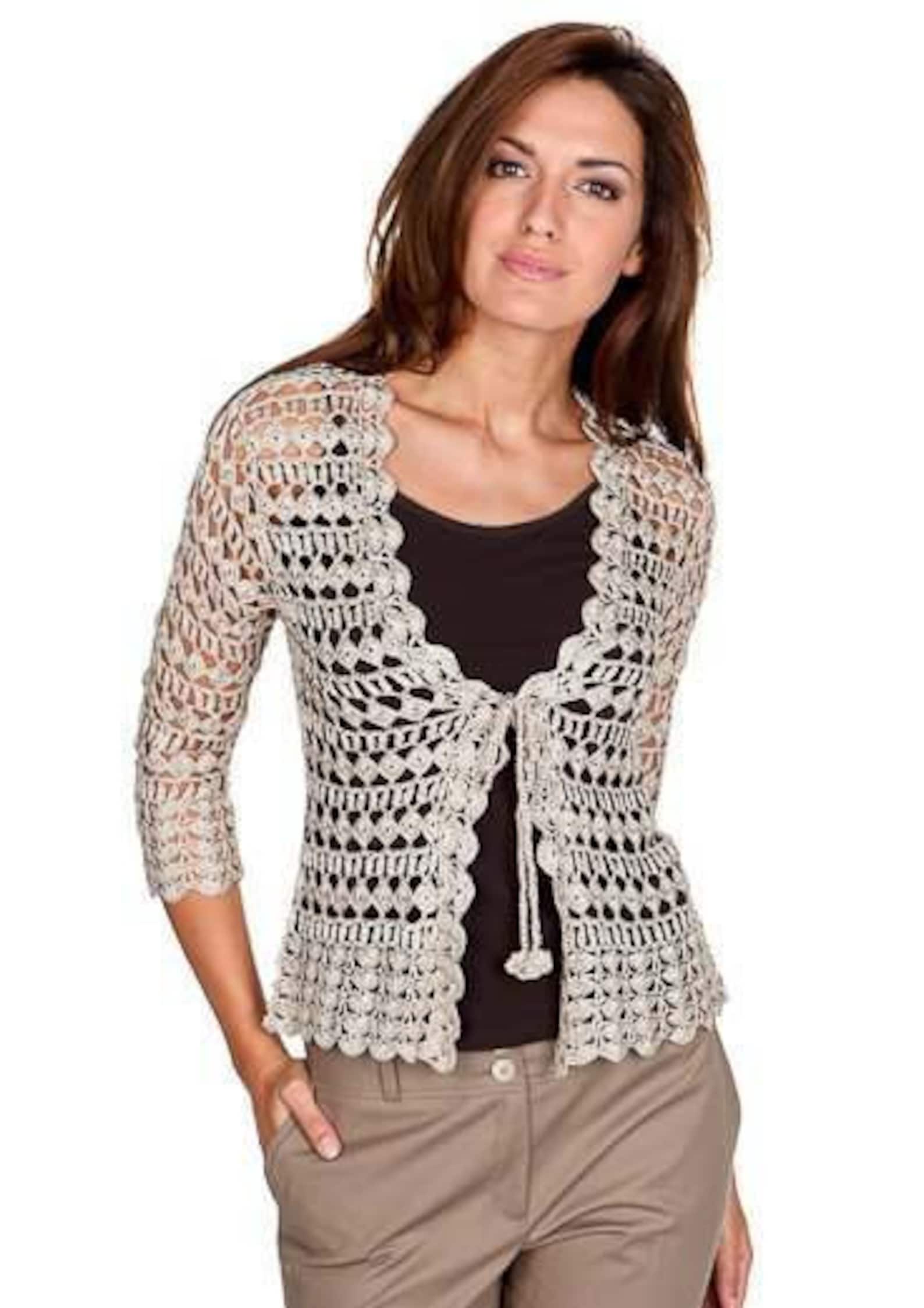 Crochet Jacket Elegant Crochet Vest for Women Summer Jacket Handcrochet ...