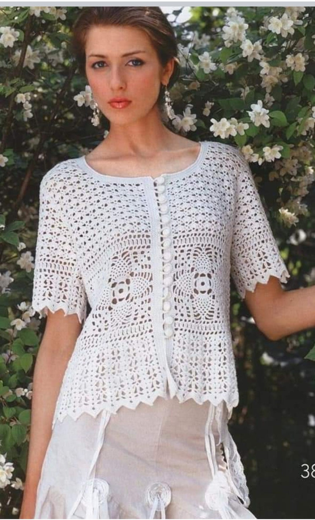 Crochet Jacket Elegant Crochet Vest for Women Summer Jacket Handcrochet ...