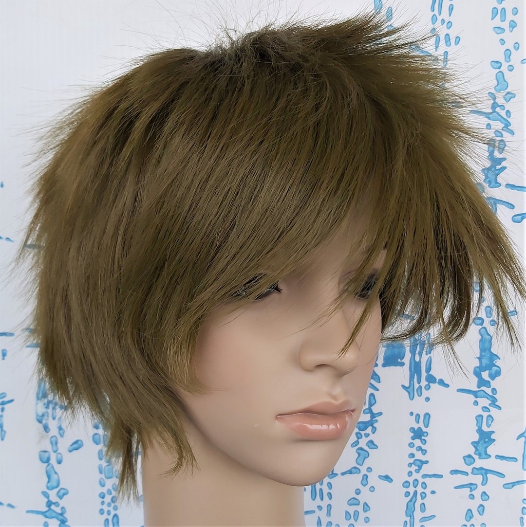 Swamp Brown Short Spiky Wig for Women. Brown Spiky Short Hair. High ...