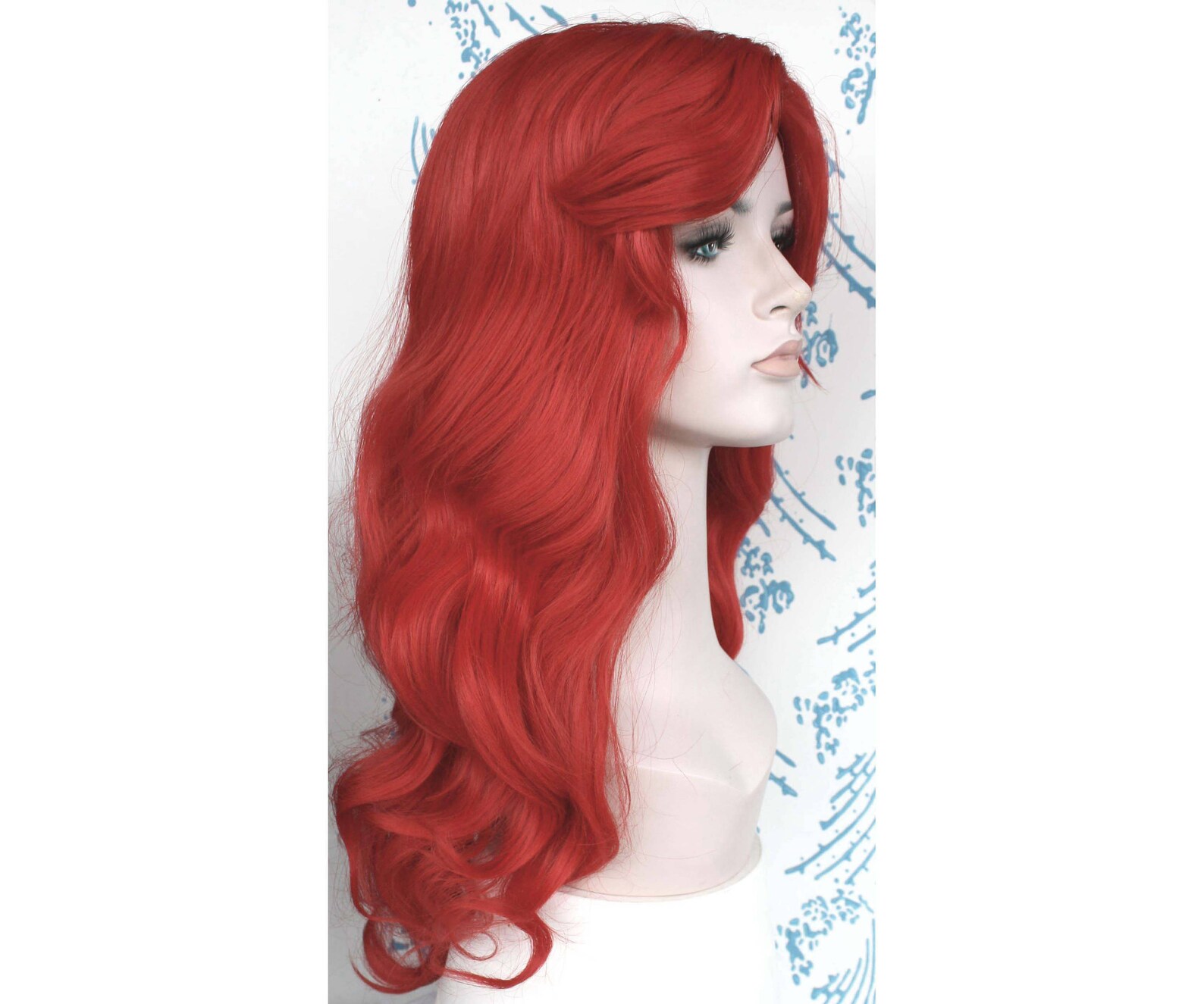Red Long Curly Party Wig. Long Red Long Curly Hair for Women. - Etsy