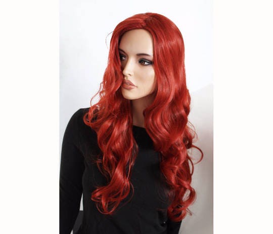 Red curly wig halloween store