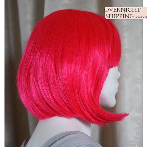 Hot Pink Wig - Etsy
