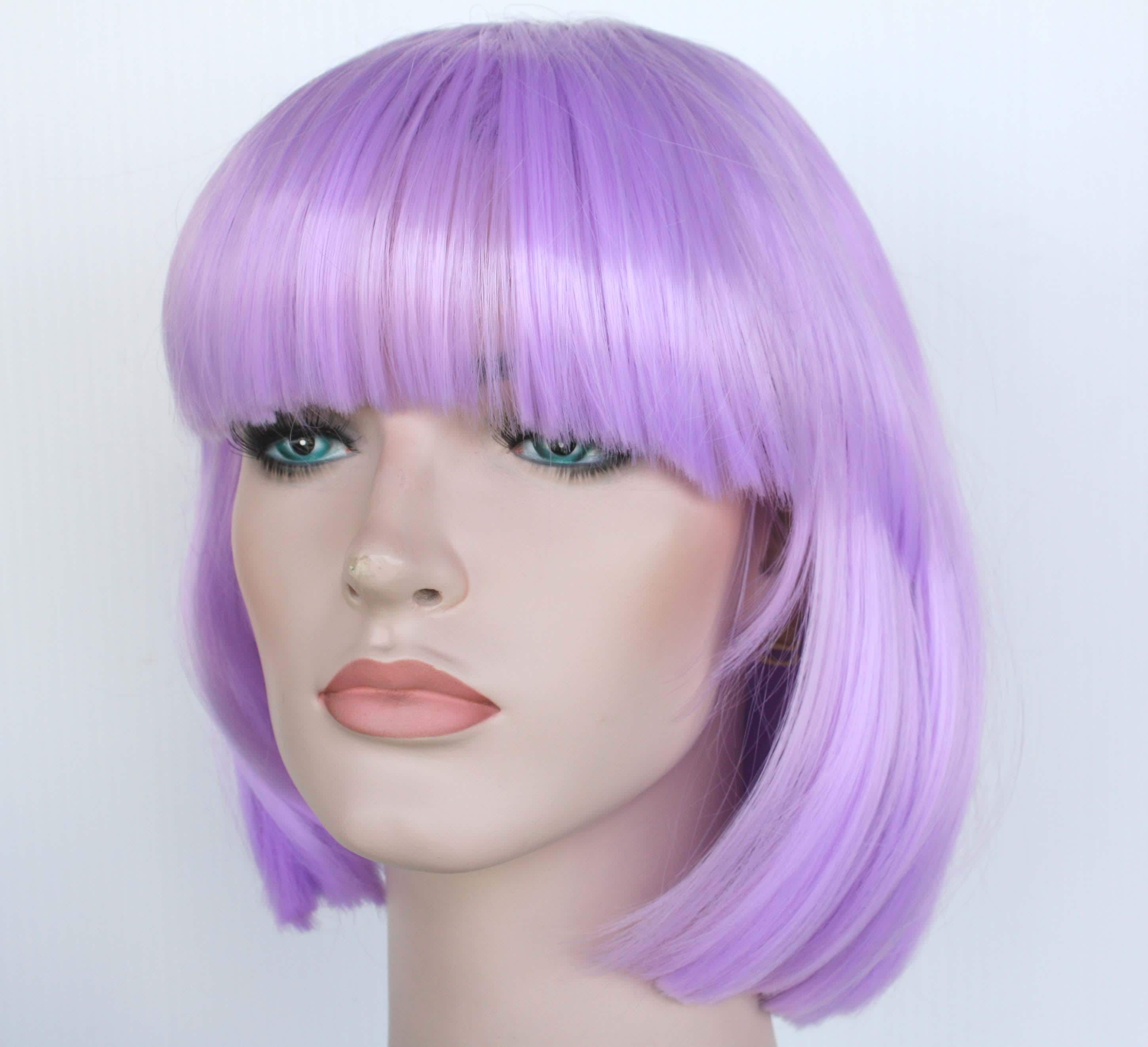 Lilac bob wig. Light purple bob wig. Ready to ship. Christmas | Etsy