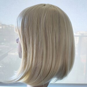Off-white Bob Wig With Bangs for Women. Party Costume Off-white Short ...