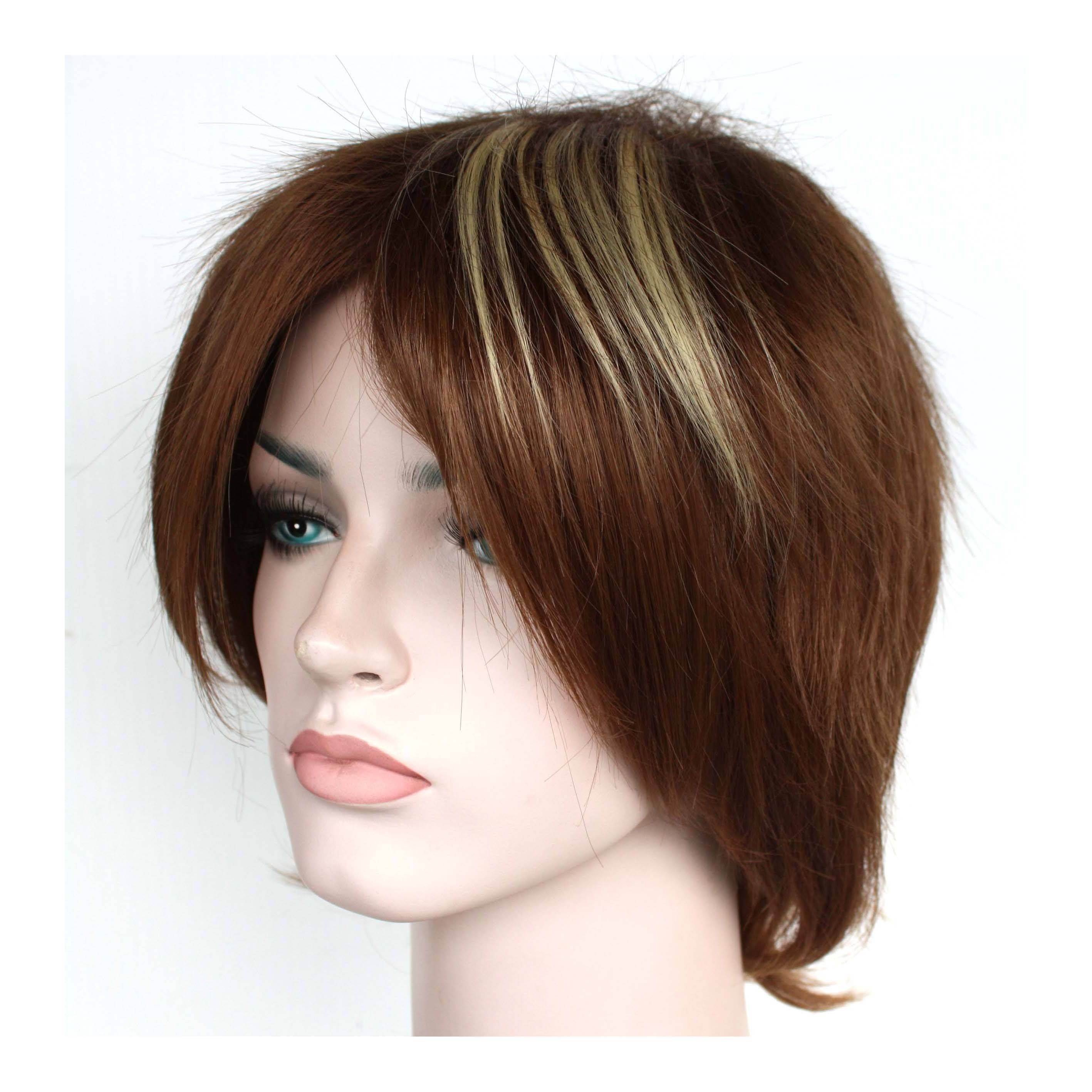 Brown and Blonde Spiky Short Wig for Women. Ready to Ship. - Etsy UK