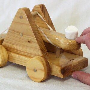 Small Wooden Catapult (for Kids & Adults - Birthday Gift, Grooms Gift ...