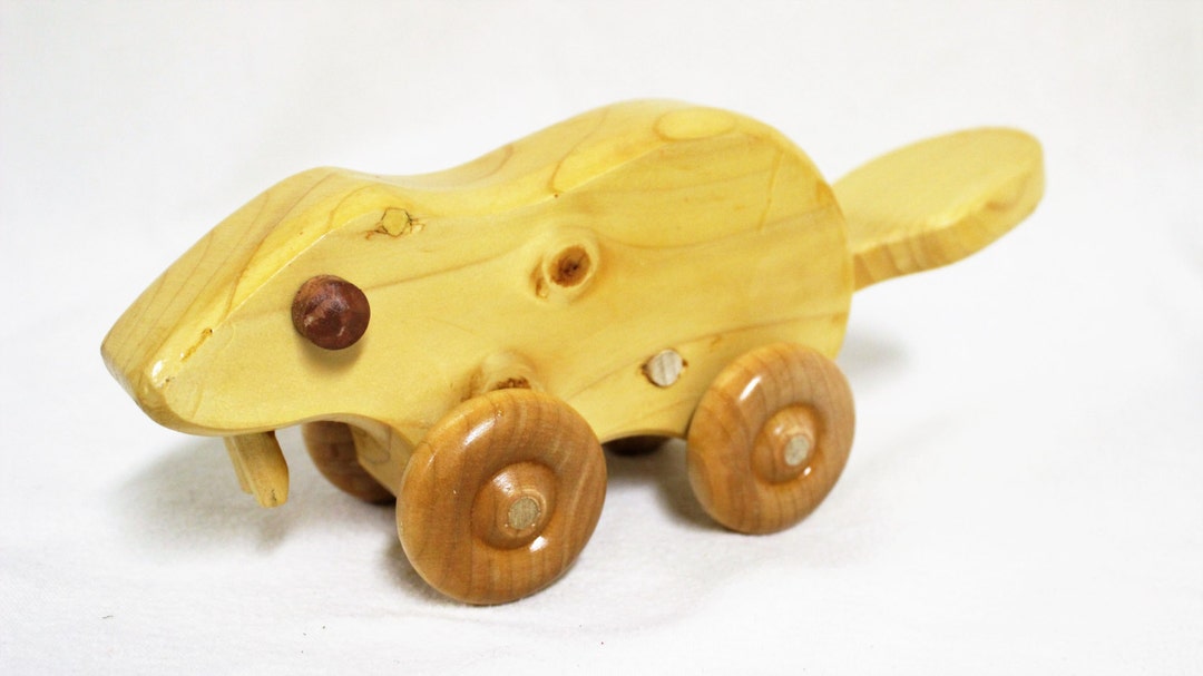 Beaver Push/pull Toy With Flapping Tail - Etsy