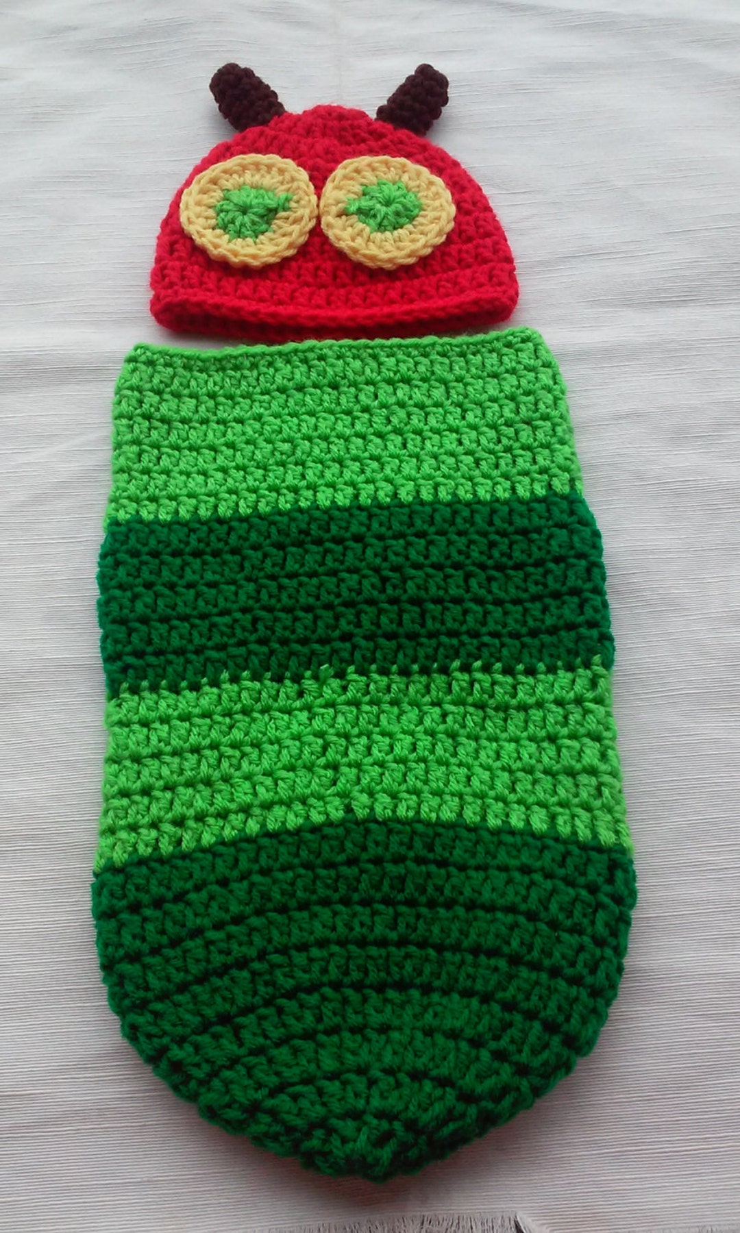 Crochet Caterpillar Baby Cocoon Outfit Costume - Etsy