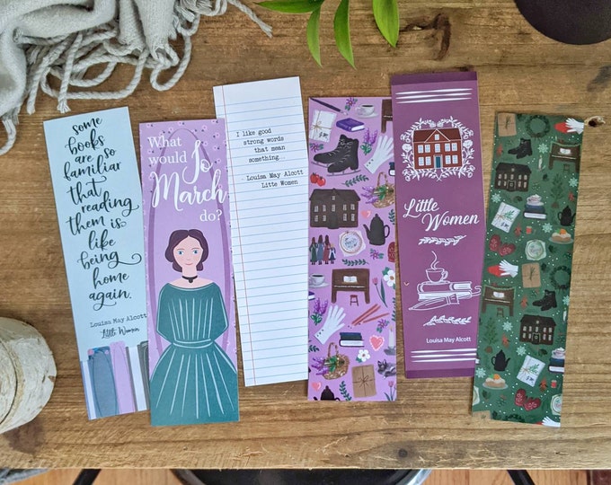 Bookmarks Little Women, Quotes, Louisa May Alcott, Little Women Gift ...