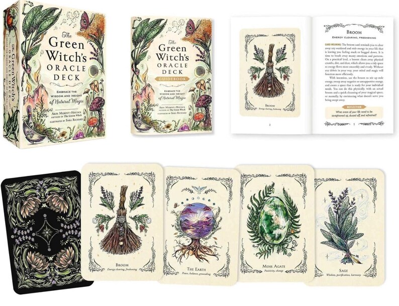 The Green Witch Oracle Tarot Deck for Readings and Guidance - Etsy
