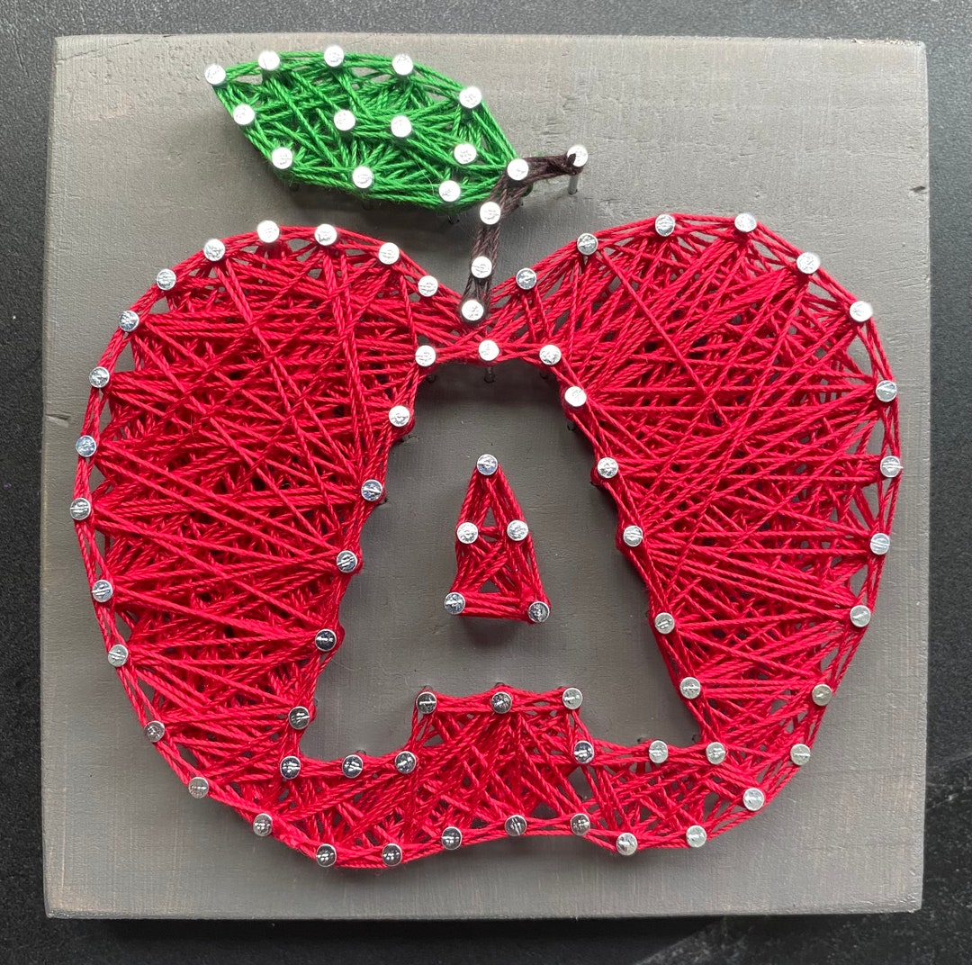 Teacher Initial String Art, Personalized Gift for Teacher Appreciation ...
