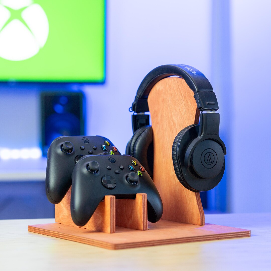 Custom Gaming Gear Stand, Headphone and Controller Holder, Personalized ...
