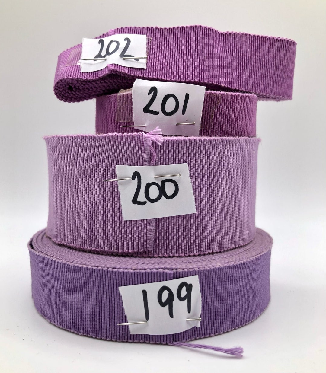Original French Vintage Petersham and Grosgrain Hat Ribbon Lilac Purple ...