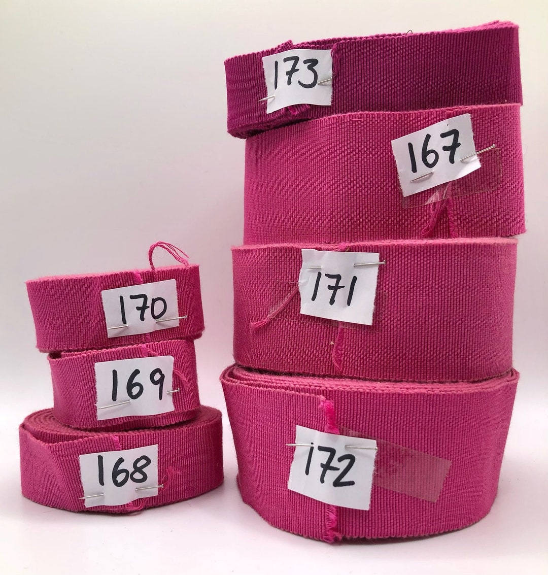 Original French Vintage Petersham and Grosgrain Hat Ribbon Fuchsia Pink ...