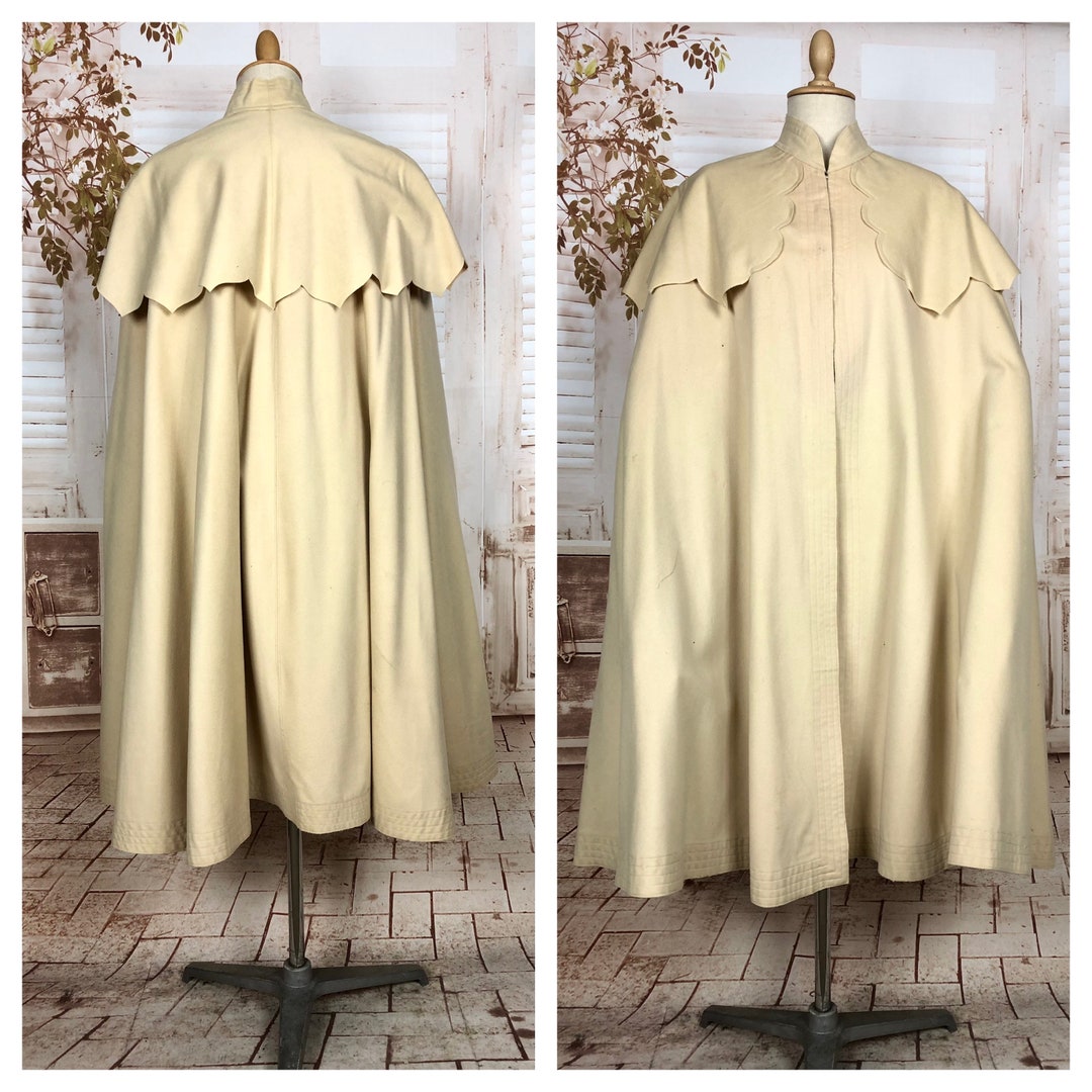 Exquisite Original Victorian 1800s Antique Cream Double Cape Cloak - Etsy