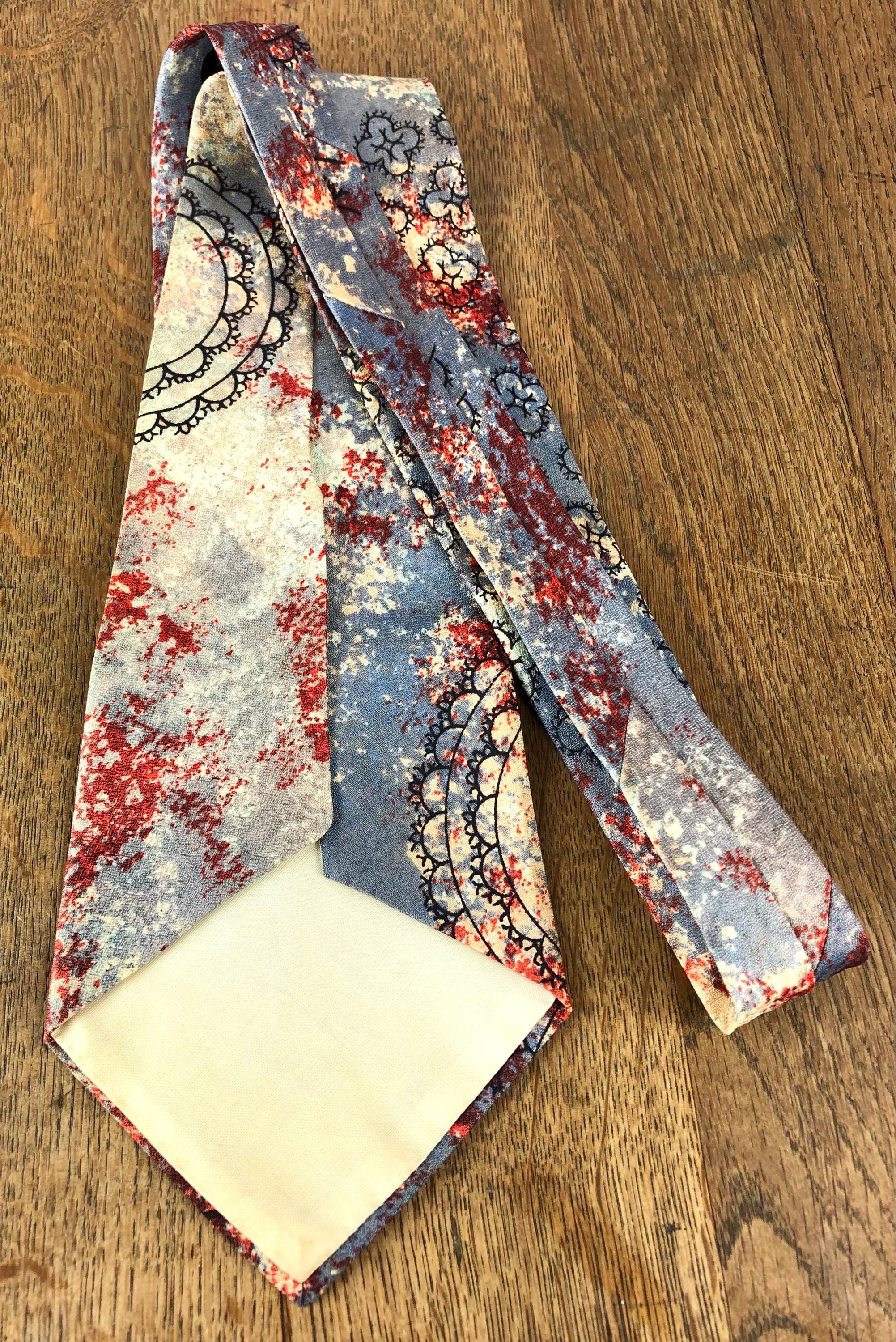 Original 1940s American Rayon Leaping Deer Swing Tie by Penneys ...