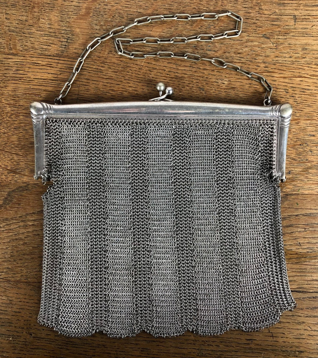 Stunning Original 1920s Art Deco Striped Metal Chain Mesh Handbag - Etsy