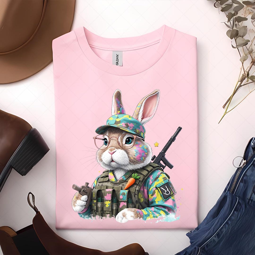 Camo Camouflage Bunny PNG, Camo Easter Png, Easter Png, Hunting Easter ...
