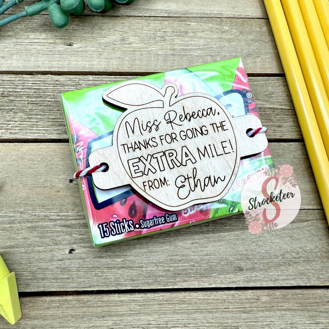Teacher Appreciation - Gum Gift Tag - End of Year Teacher Gift ...