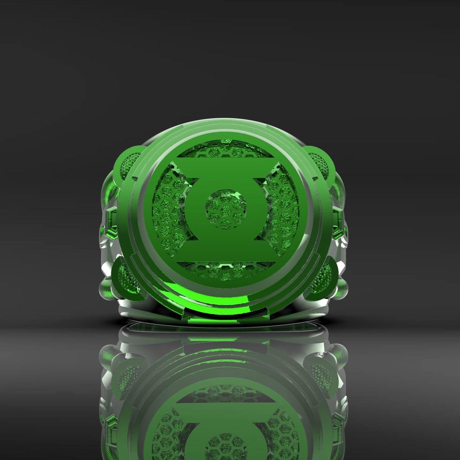 2022 GL Mech .950 Sterling Silver With Green Nano-ceramic - Etsy