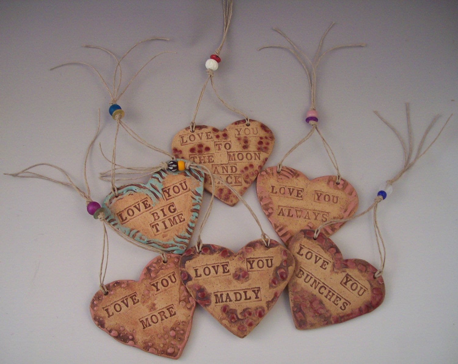 Ceramic Hearts. Pottery Love Notes. Valentine Loving Gift - Etsy