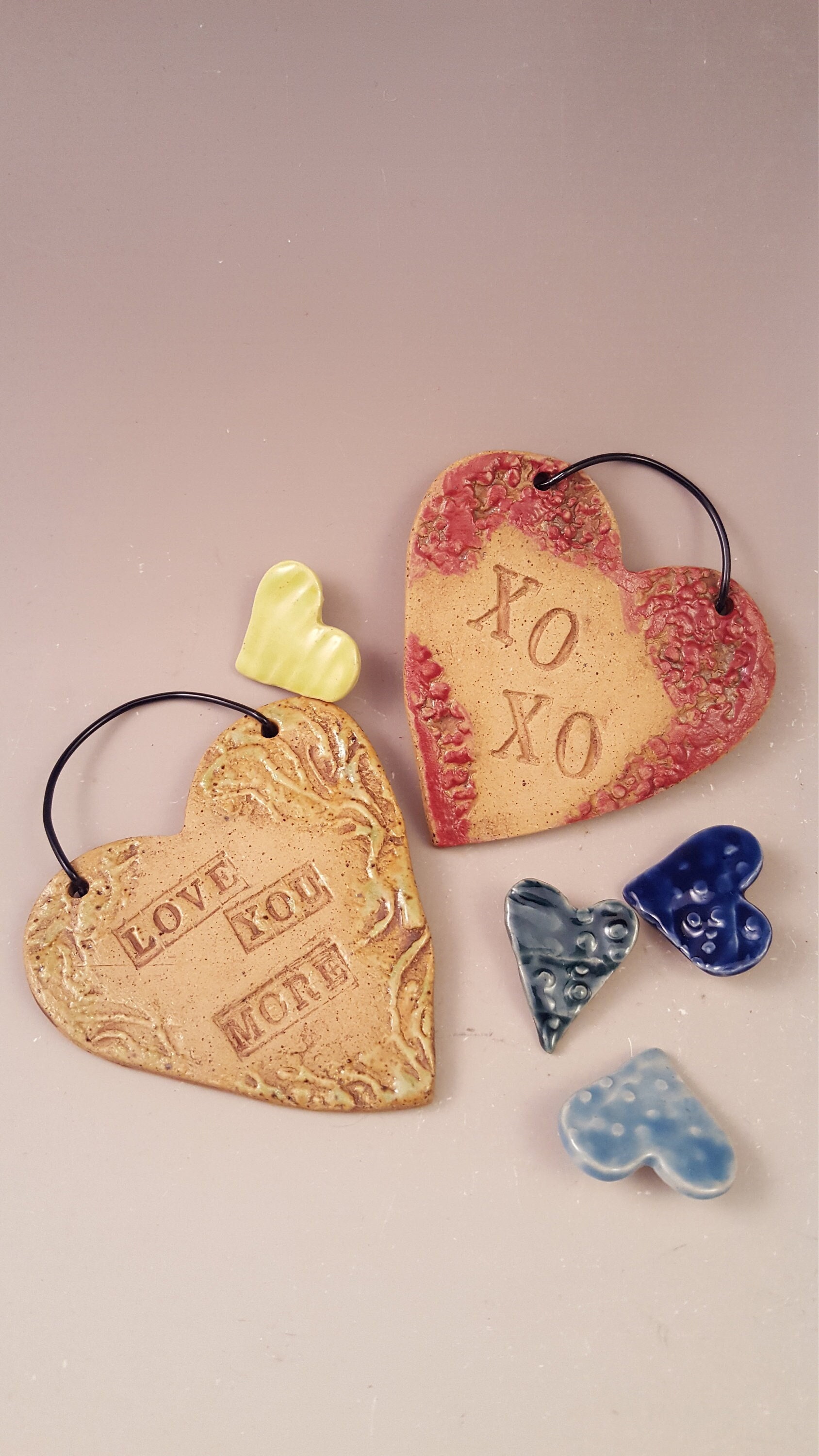Ceramic Hearts. Pottery Love Notes. Valentine Loving Gift - Etsy