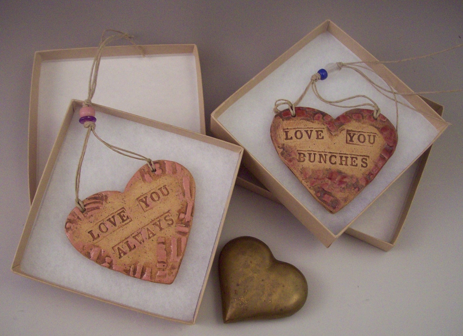 Ceramic Hearts. Pottery Love Notes. Valentine Loving Gift - Etsy