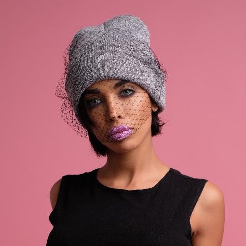 Veiled Beanie - Etsy
