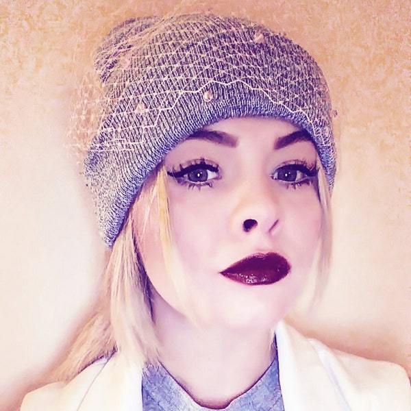 Veiled Beanie - Etsy
