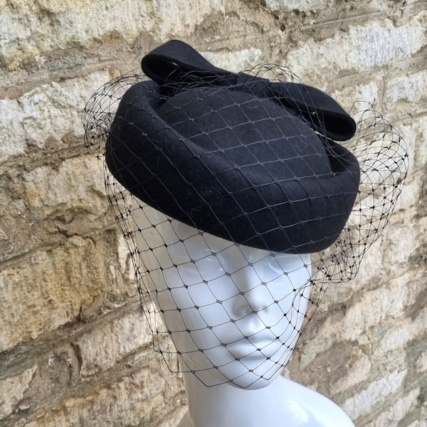 Pill Box Hat With Veil - Etsy