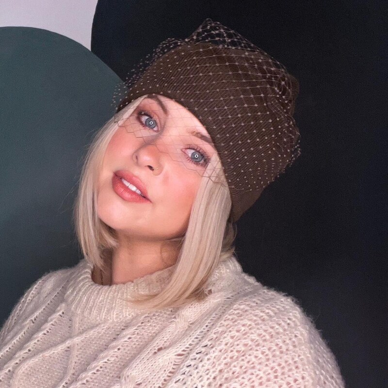 Veiled Beanie - Etsy