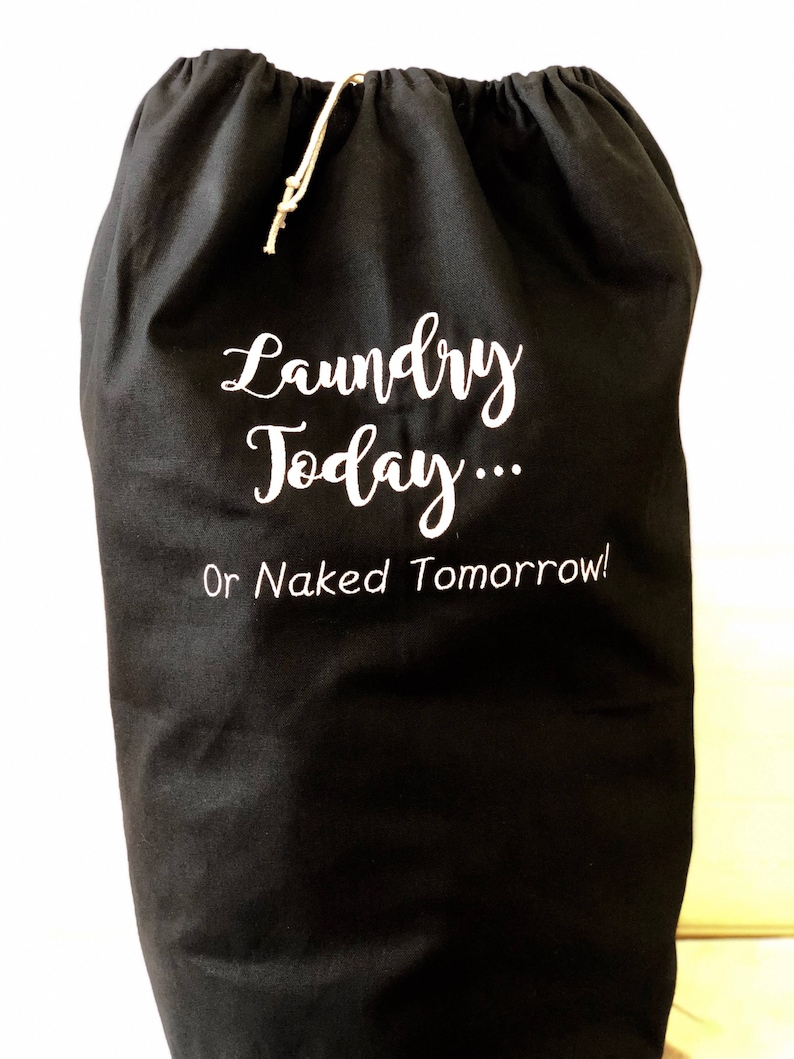 Heavy Duty Canvas Laundry Bag With Handle and Drawstring - Etsy