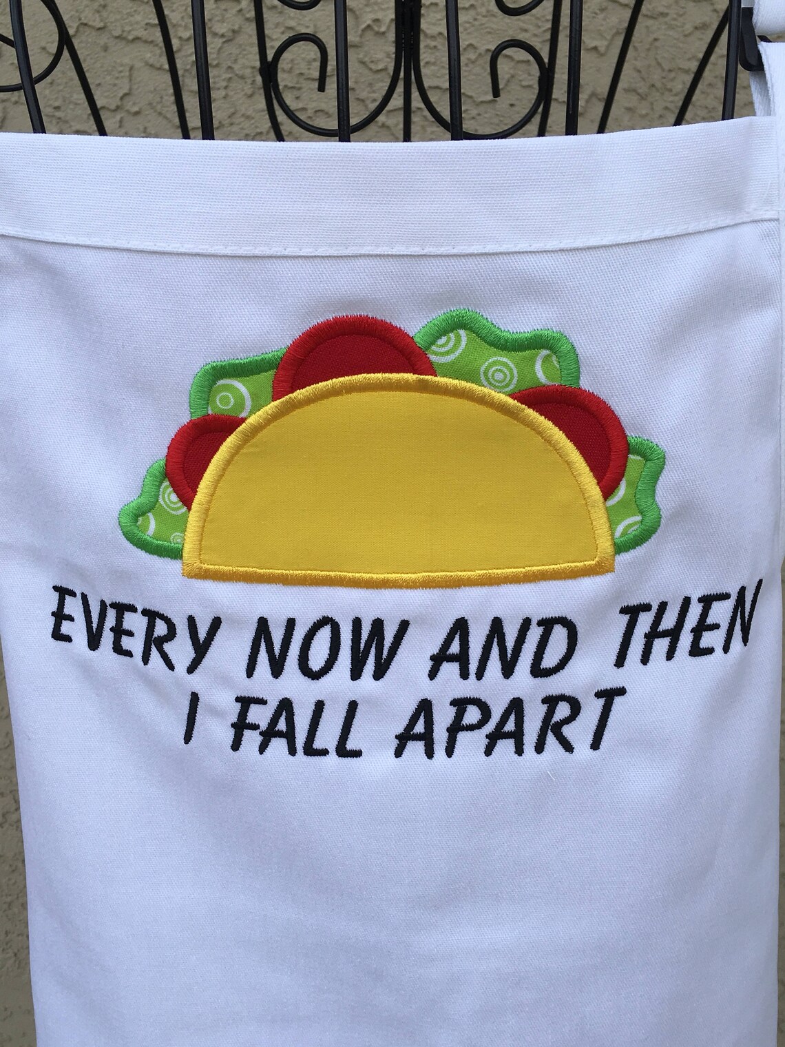 Embroidered Adult Taco Apron - Etsy