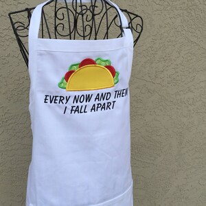 Embroidered Adult Taco Apron - Etsy