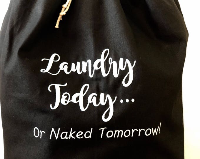 Heavy Duty Canvas Laundry Bag With Handle and Drawstring - Etsy