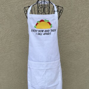 Embroidered Adult Taco Apron - Etsy