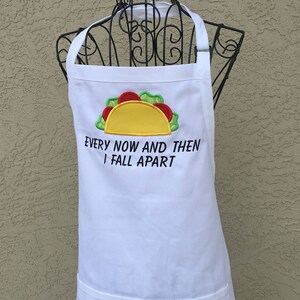 Embroidered Adult Taco Apron - Etsy