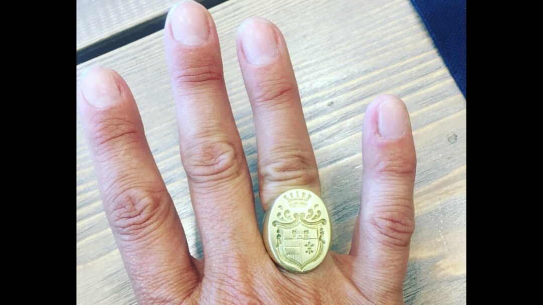 Ring With English Noble Coat of Arms - Etsy