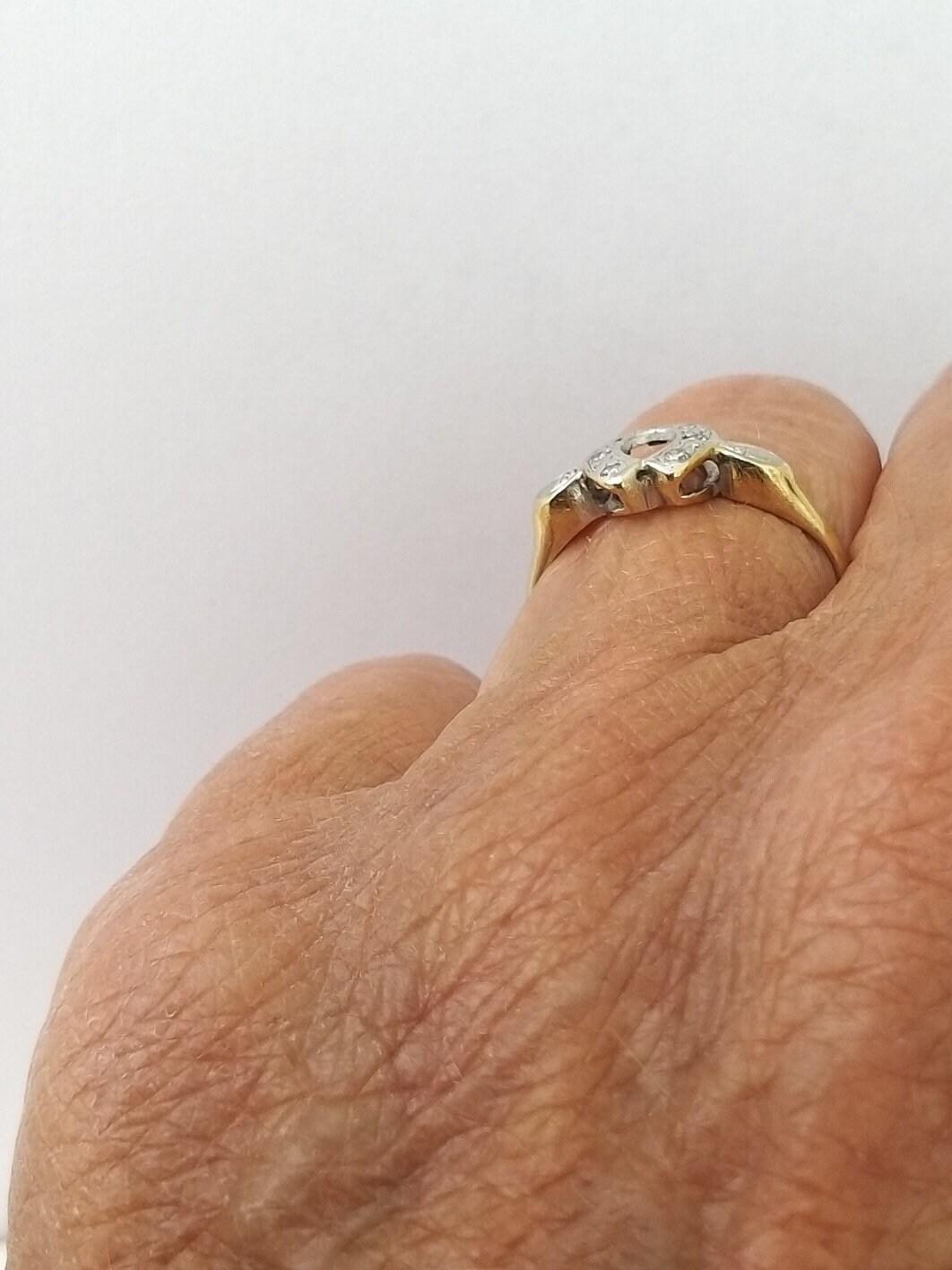 Antique Horse Shoe Shaped Solid Gold Diamond Ring Anniversary | Etsy