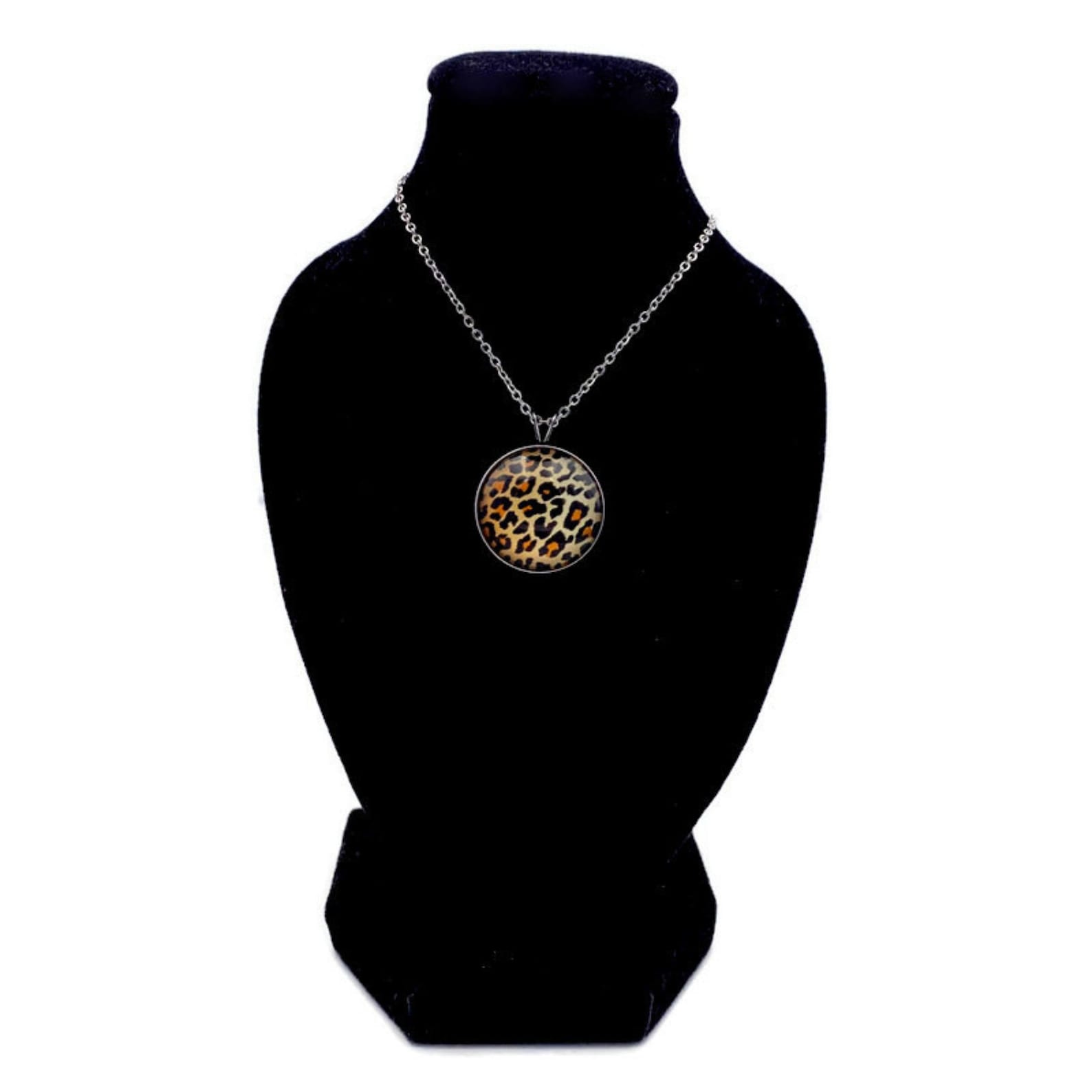 Cheetah Print Necklace, Leopard Print Necklace, Animal Print Necklace ...