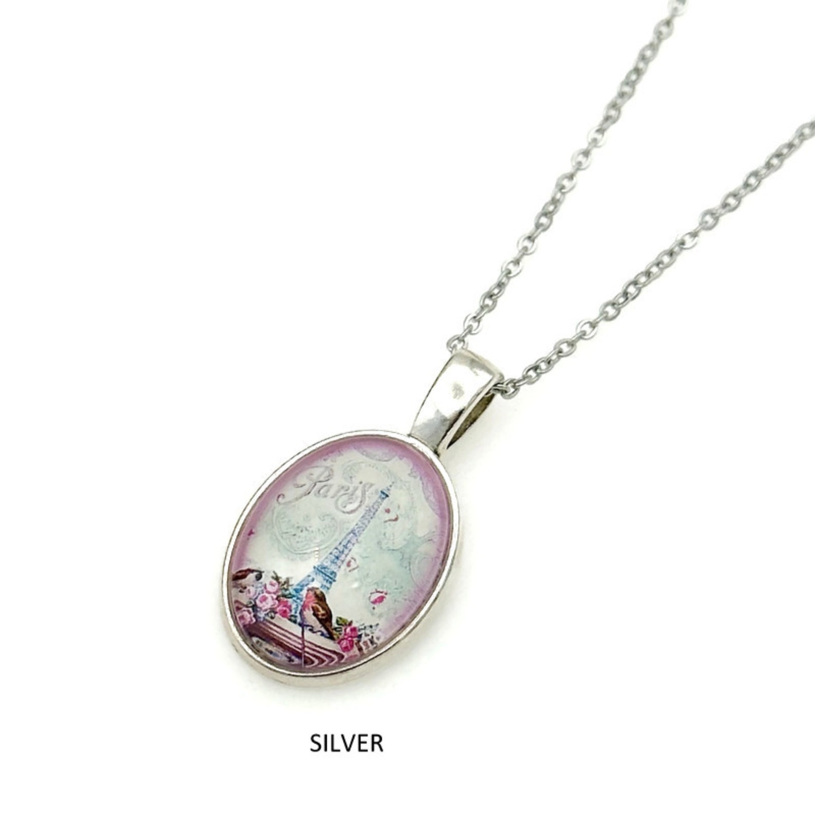 Paris Pendant Paris Necklace Eiffel Tower Necklace Paris - Etsy