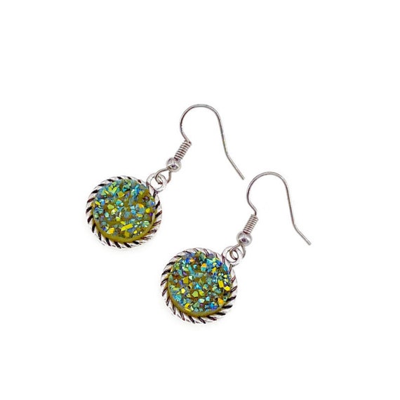 Chartreuse Earrings Chartreuse Jewelry Unique Green | Etsy