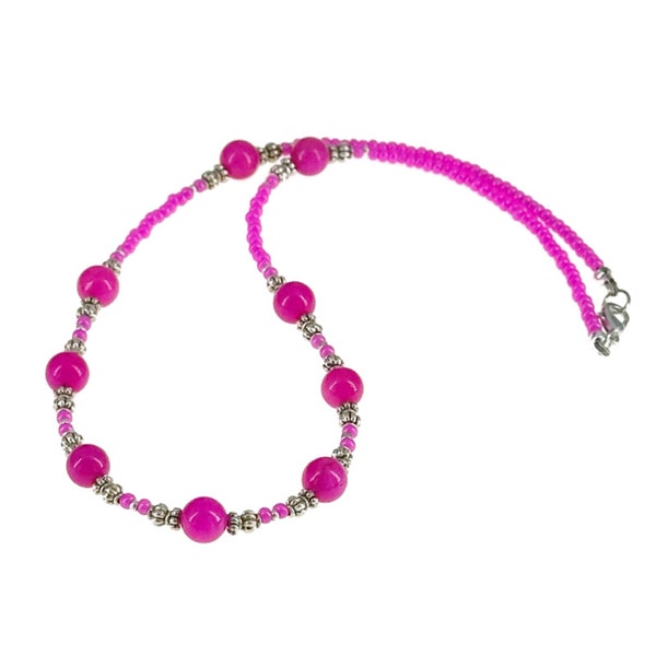 Magenta Necklace - Etsy