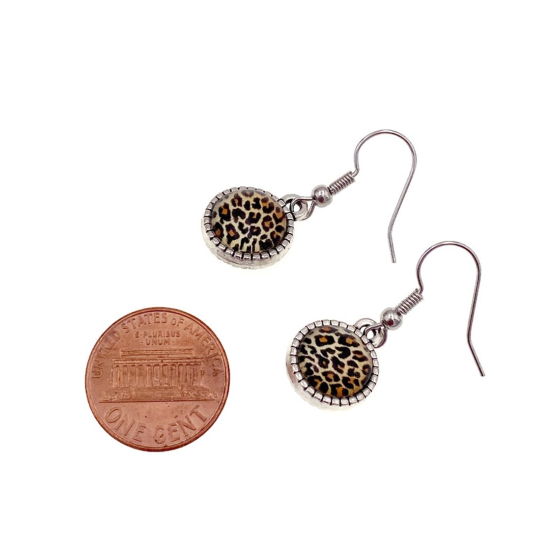 Cheetah Earrings, Leopard Earrings, Animal Print Earrings, Big Cat ...