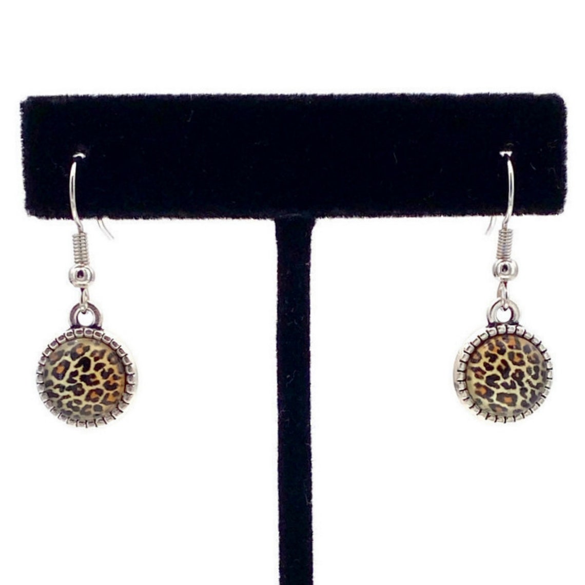 Cheetah Earrings Leopard Earrings Animal Print Earrings Big - Etsy