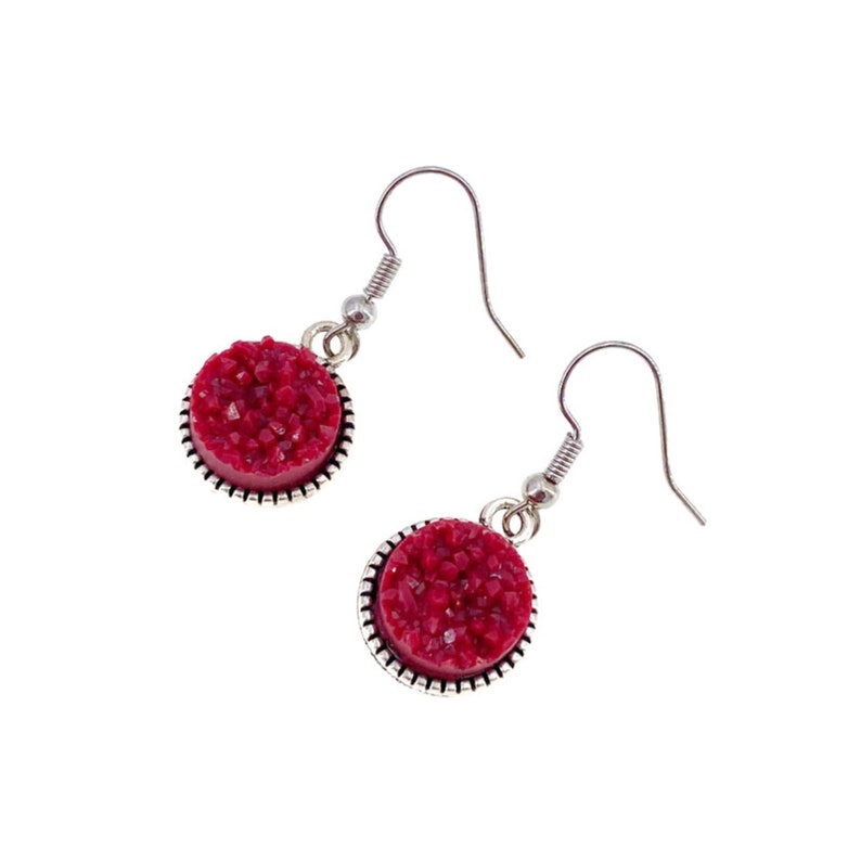 Wine Color Earrings Merlot Earrings Red Wine Earring Dark - Etsy