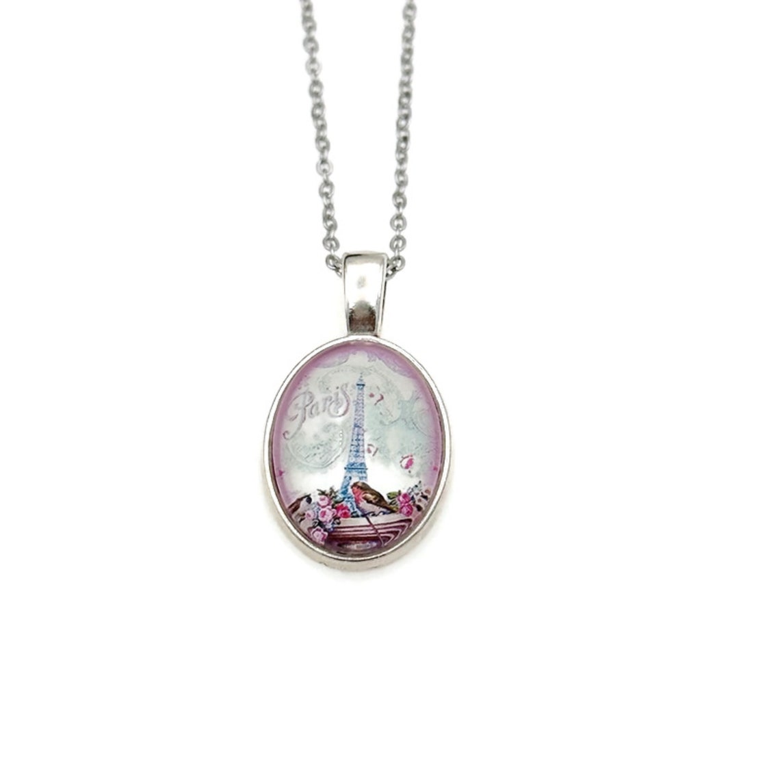 Paris Pendant Paris Necklace Eiffel Tower Necklace Paris - Etsy