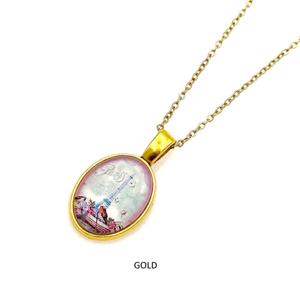 Paris Pendant Paris Necklace Eiffel Tower Necklace Paris - Etsy